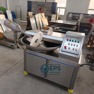 China 80L Variable Speed Bowl Cutter 4500 RPM High Speed Meat Chopper Machine 6 Knives for Sausage Making for sale