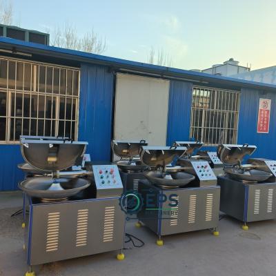 China 200L Large Capacity Industrial Bowl Cutter 57kW Automatic Unloader Meat Chopper Emulsifier Machine for sale