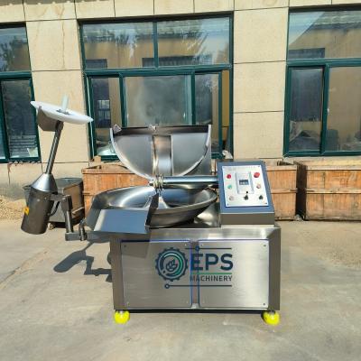 China 120L Dual Independent Motor Bowl Cutter Variable Speed Chopper Mixer Machine for Meat Vegetable Processing for sale