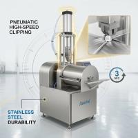 China Automatic Sausage Clipping Machine Stainless Steel Casing Closing Equipment 120 Clips Per Minute Output for sale