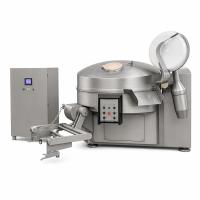 China 200L Large Capacity 57kW High-Power Industrial Bowl Cutter with Automatic Unloading for Food Processing for sale