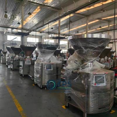 China Variable Speed Vacuum Sausage Stuffer PLC Control Sausage Filler With Adjustable Filling Weight for sale