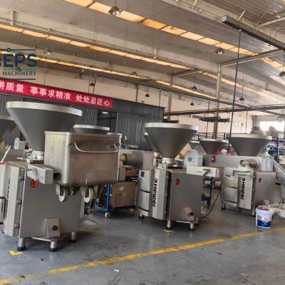 China ZKG-6500 SUS304 Vacuum Sausage Stuffer Self-contained Elevator Vacuum Sausage Making Filling Machine for sale