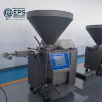 China Sausage Filling Line Vacuum Vane Filler High Speed Twisting Machine Servo Motor 6500kg/h 220L Hopper for sale