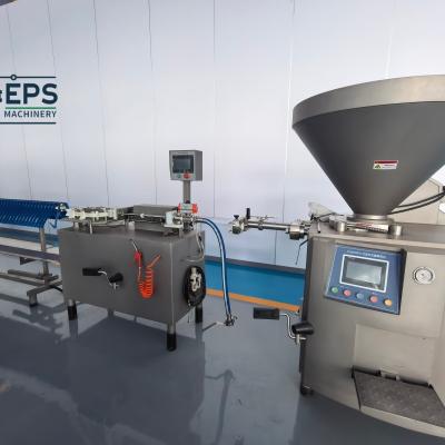 China Sausage Filling Line Factory Direct Vacuum Vane Filler High Speed Twister Hanger Low Noise Energy Saving for sale