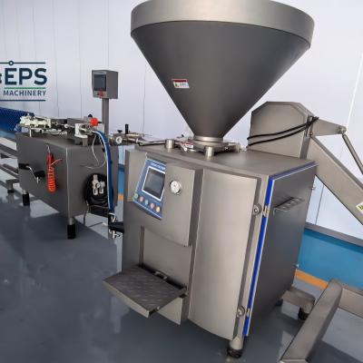 China Sausage Making Line Vacuum Vane Filler Self Twist Linking Machine Sausage Hanger Casing Saver 5-10000g for sale