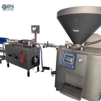 China Sausage Filling Line Vacuum Vane Filler High Speed Twister Hanger PLC Control SUS304 for Sausage Factories for sale