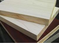 China 1220mm x 2440mm Commercial Solid Core Veneer Faced Blockboard 12-18mm Thickness for Kitchen Furniture for sale