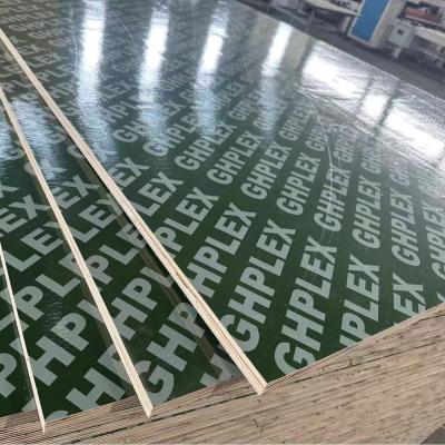 China 18mm Green Film Faced Plywood 4x8 Construction Board - Moisture Resistant Marine Grade Poplar Core for sale