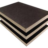 China 18mm Black Film Faced Plywood 1220x2440mm Waterproof Construction Board with Anti-Slip Surface for sale