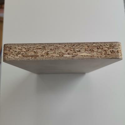 China 18mm Double-Sided Melamine Particle Board - Moisture Resistant Wood Panel for Kitchen & Bathroom Furniture for sale