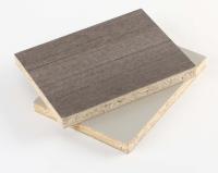 China 18mm Moisture Resistant Melamine Particle Board Panel for Kitchen Cabinets and Furniture with ±0.3mm Tolerance for sale