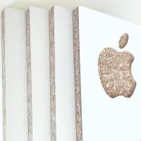 China 1220x2440mm 18mm PET High Gloss Melamine Particle Board for Kitchen Cabinets and Furniture for sale