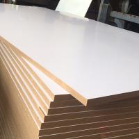 China 18mm 16mm Melamine MDF Board 2440x1220mm E1 Standard Moisture-Proof Furniture Panel for sale
