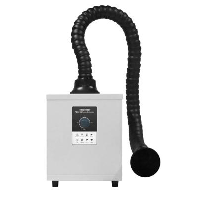 China 150W Welding Fume Extractor with 3-Layer Filtration and 360-Degree Adjustable Duct Smoke Purifier Machine for sale