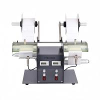 China Semi Automatic Label Dispenser Machine Double Head Transparent Label Separator for sale
