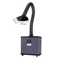China 210W Black Laser Smoke Purifier with LCD Display and 3 Filter Welding Smoke Absorber FES200 for sale