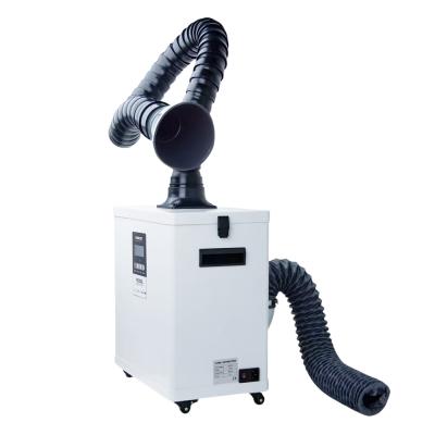 China 210W Laser Fume Extractor with L-shaped Exhaust Port and 3-Stage Filtration Smoke Purifier for sale