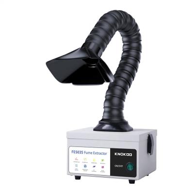 China 35W Portable Fume Extractor with 360-degree Universal Adjustment and 97% Filtering Efficiency for Welding DIY for sale
