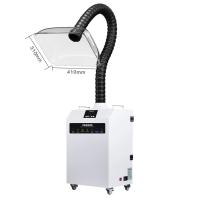 China Mobile FES220 220W Nail Salon Fume Extractor With 410mm Square Silicone Cover for sale