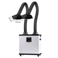 China Double Solder Fume Extractor Portable Solder Smoke Extractor For Repair Workshops for sale