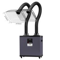 China Double Channel Mobile Moxibustion Fume Extractor 210W Black Smoke Absorption Purifier for Clinics and Homes for sale