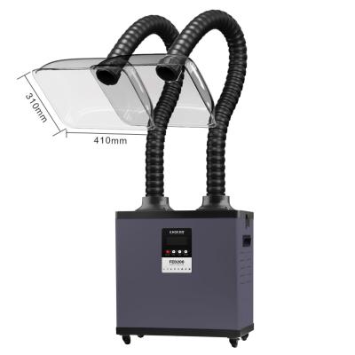 China Double Channel Mobile Moxibustion Fume Extractor 210W Black Smoke Absorption Purifier for Clinics and Homes for sale