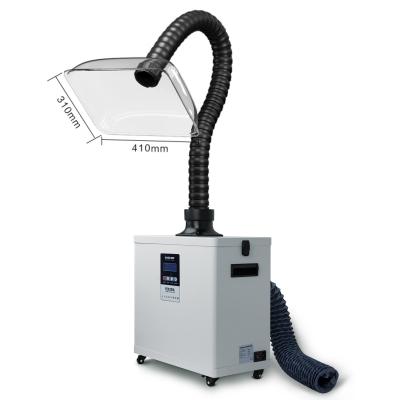 China 210W Solder Fume Extractor with 99.99% Filtering Efficiency and 320m3/h Air Volume for Clean Workspaces for sale