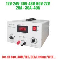 China Multiple Voltage Battery Charger Desulfator Battery Charger 6V 8V 12V 24V 36V 48V 60V 72V for sale