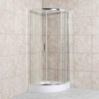 China 5mm Glass Sliding Door Shower Enclosures with Chrome Profile and Shower Tray for sale