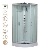 China 5mm Glass Sliding Door Shower Cabin with Chrome Profile and Shower Tray for sale