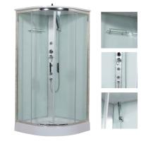 China 5mm Glass Sliding Door Shower Cabin with Chrome Profile and Shower Tray for sale