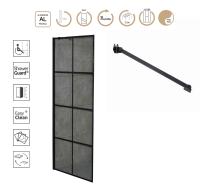 China 8mm Tempered Glass Walk in Shower Door for sale