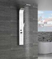 China 304 Stainless Steel Shower Panel with Top Rain Shower and Back Massage Nozzles for sale