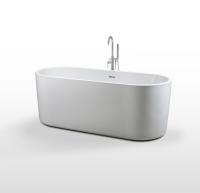 China Mordern Style Acrylic Freestanding Bathtub Gloss Finish With Snow White Color for sale