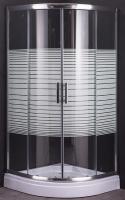 China Painting Horizonal Stripe Corner Shower Enclosures , Bathroom Shower Cubicles for sale