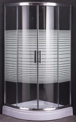 China Painting Horizonal Stripe Corner Shower Enclosures , Bathroom Shower Cubicles for sale