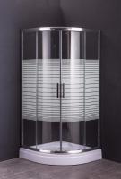 China Modern Hinged Door Shower Enclosures , Bathroom Shower Cabins With Line Glass for sale