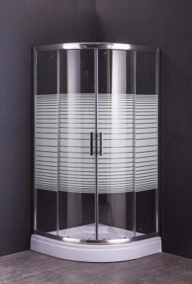China Modern Hinged Door Shower Enclosures , Bathroom Shower Cabins With Line Glass for sale