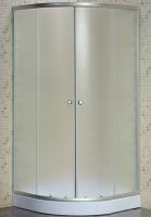 China Sliding Open Door Wove Glass Shower Enclosure Fashionable With Sector Tray for sale