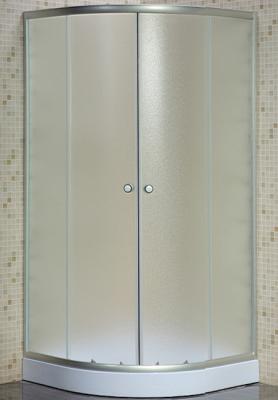 China Sliding Open Door Wove Glass Shower Enclosure Fashionable With Sector Tray for sale
