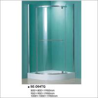 China Sliding Open Bathroom Shower Enclosures Clear Tempered Glass with Quadrant Tray for sale