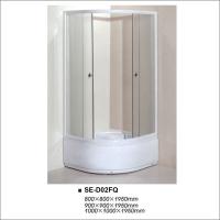 China Woven Glass Glass Shower Cubicles , Corner Shower Enclosures With High Tray for sale