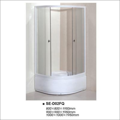 China Woven Glass Glass Shower Cubicles , Corner Shower Enclosures With High Tray for sale