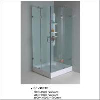 China Bathroom Clear Glass Shower Enclosures Four Door Free Standing With Square Tray for sale