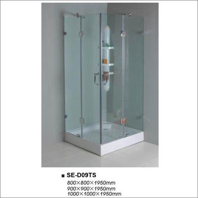 China Bathroom Clear Glass Shower Enclosures Four Door Free Standing With Square Tray for sale