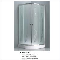 China Professional Sliding Bathroom Shower Enclosure With Acid Glass Double Door for sale