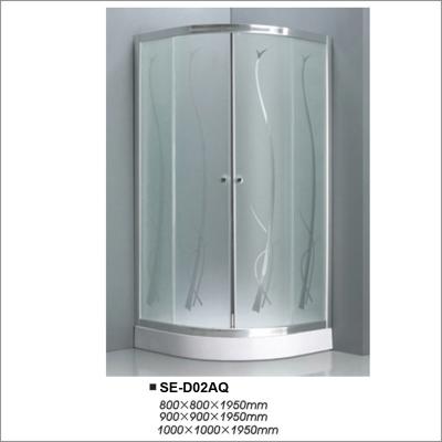 China Professional Sliding Bathroom Shower Enclosure With Acid Glass Double Door for sale