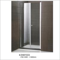 China Unique Design Pivot Glass Shower Doors Framed For Hotel Guest Bathroom for sale