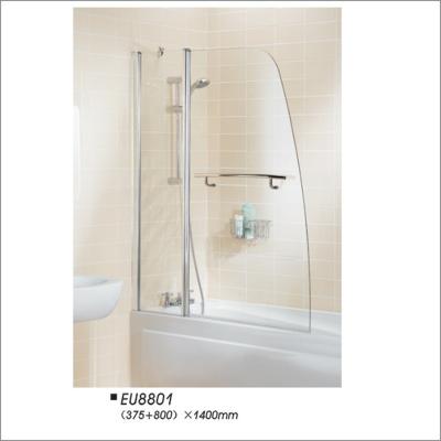 China Modern Clear Glass Bath Screen , Bathtub Shower Screen With Pivot Door for sale